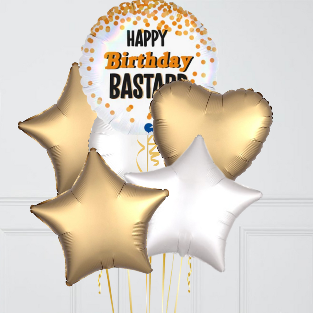 Happy Birthday Bastard Balloon Bouquet – Joballoons.ie